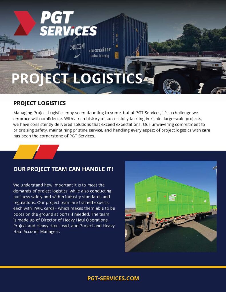 Project Logistics - PGT Services